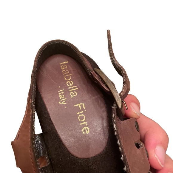 Isabella Fiore | Shoes | Isabella Fiore Brown Leather Shoes With Studs ...